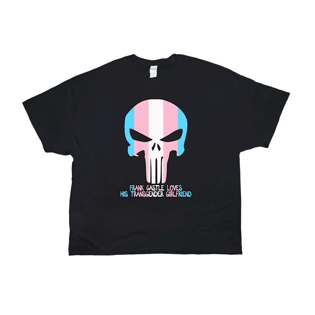 Parody Punisher Skull Trans Rights Shirt