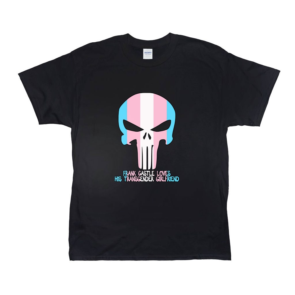Parody Punisher Skull Trans Rights Shirt