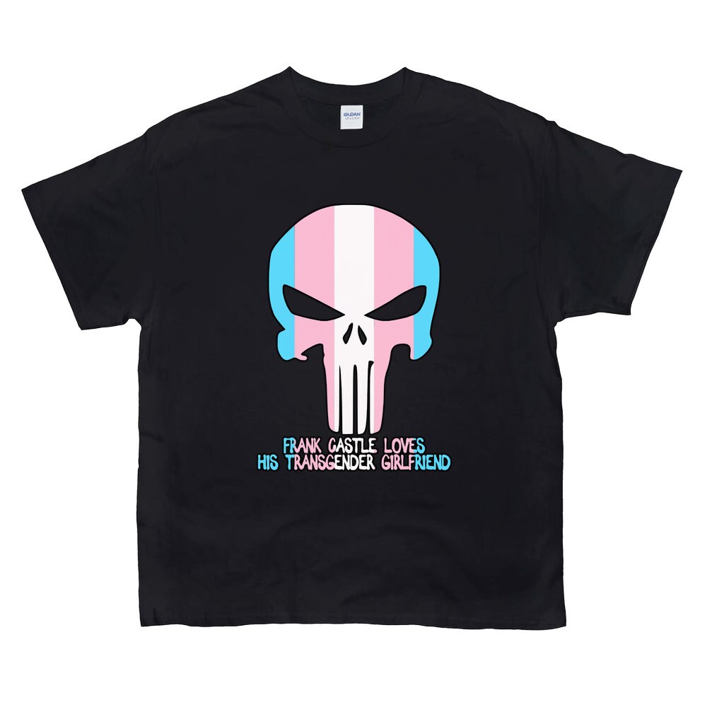 Parody Punisher Skull Trans Rights Shirt
