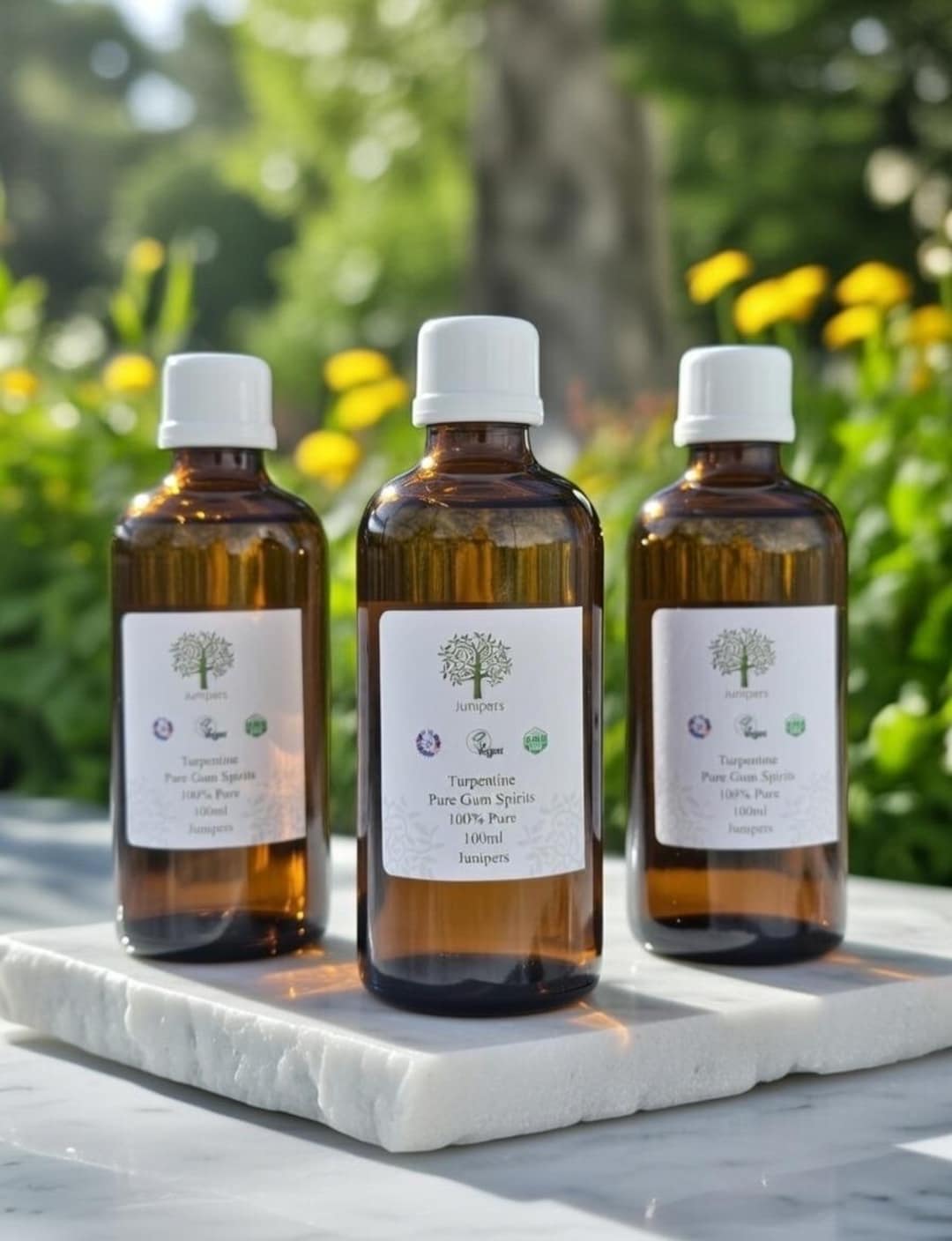 Organic Pure Gum Spirits of Turpentine Large 100ml 3.5fl Oz Glass ...