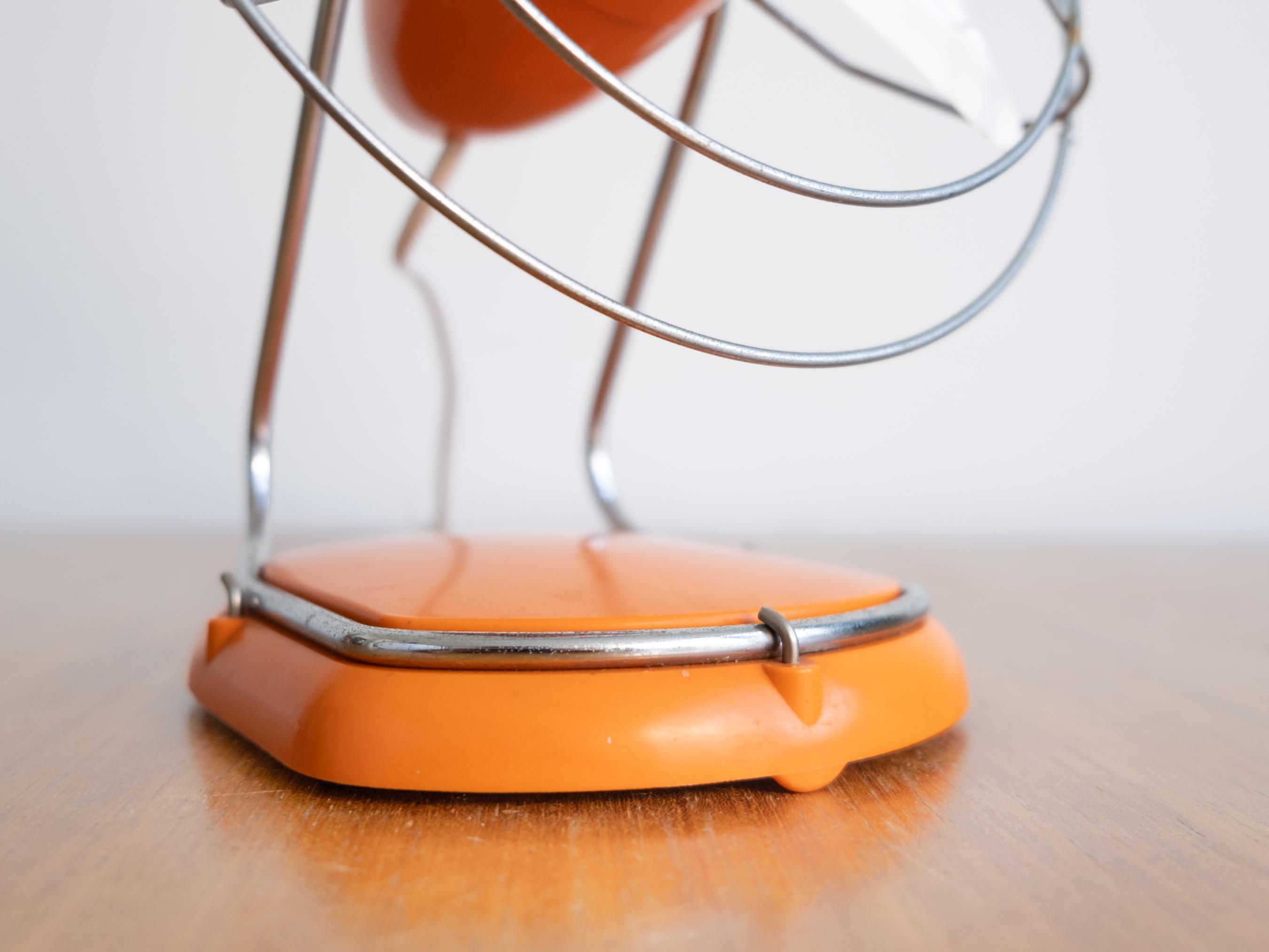 1960s Orange Desk Fan - Etsy