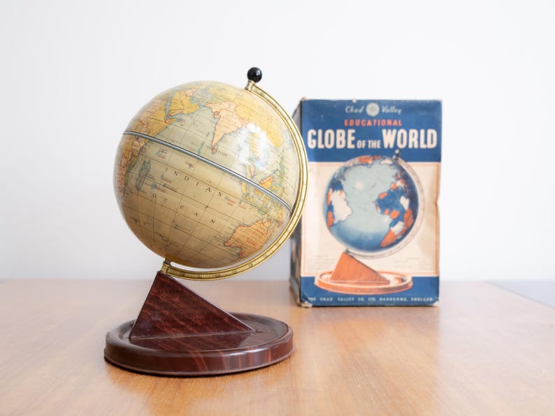 1950s Chad Valley Educational Globe - Etsy