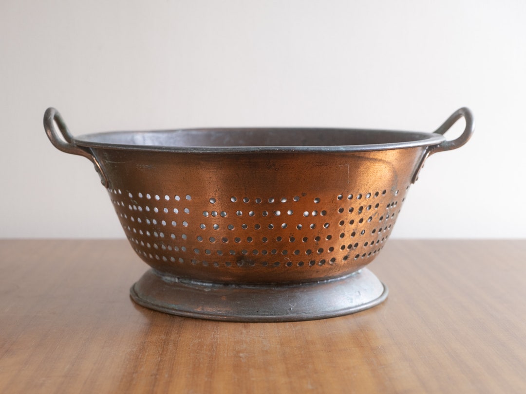 Antique Copper Strainer, Large Copper Colander - Etsy