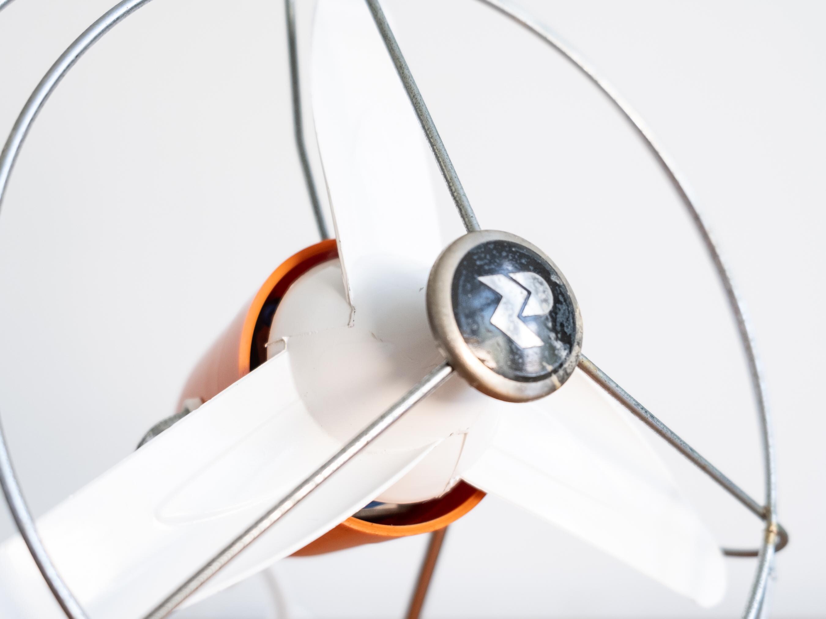 1960s Orange Desk Fan - Etsy