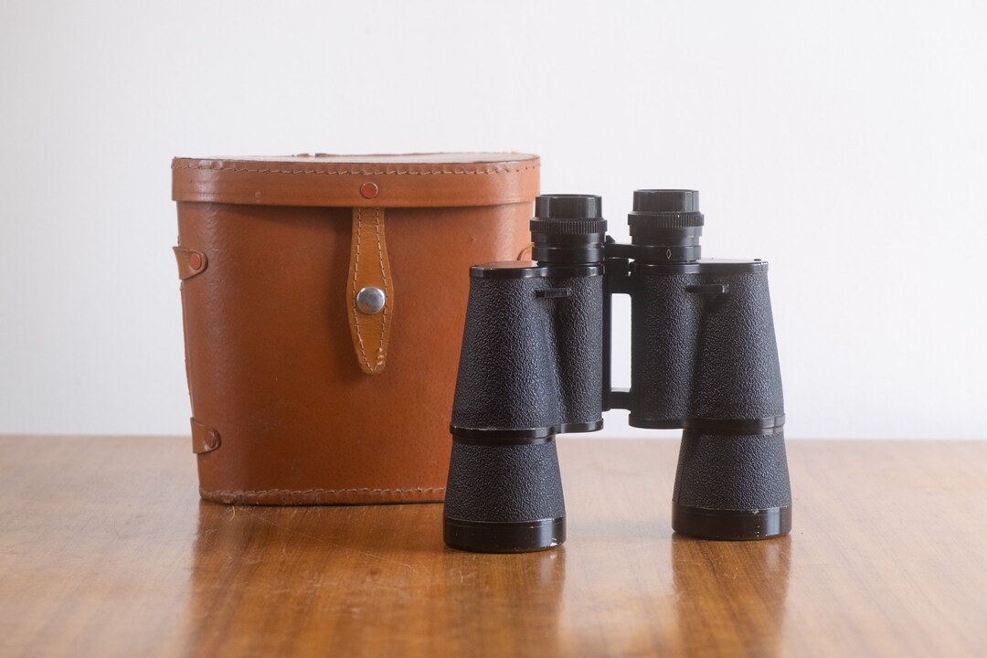 Vintage Binoculars and Leather Case Sky Bolt - Etsy