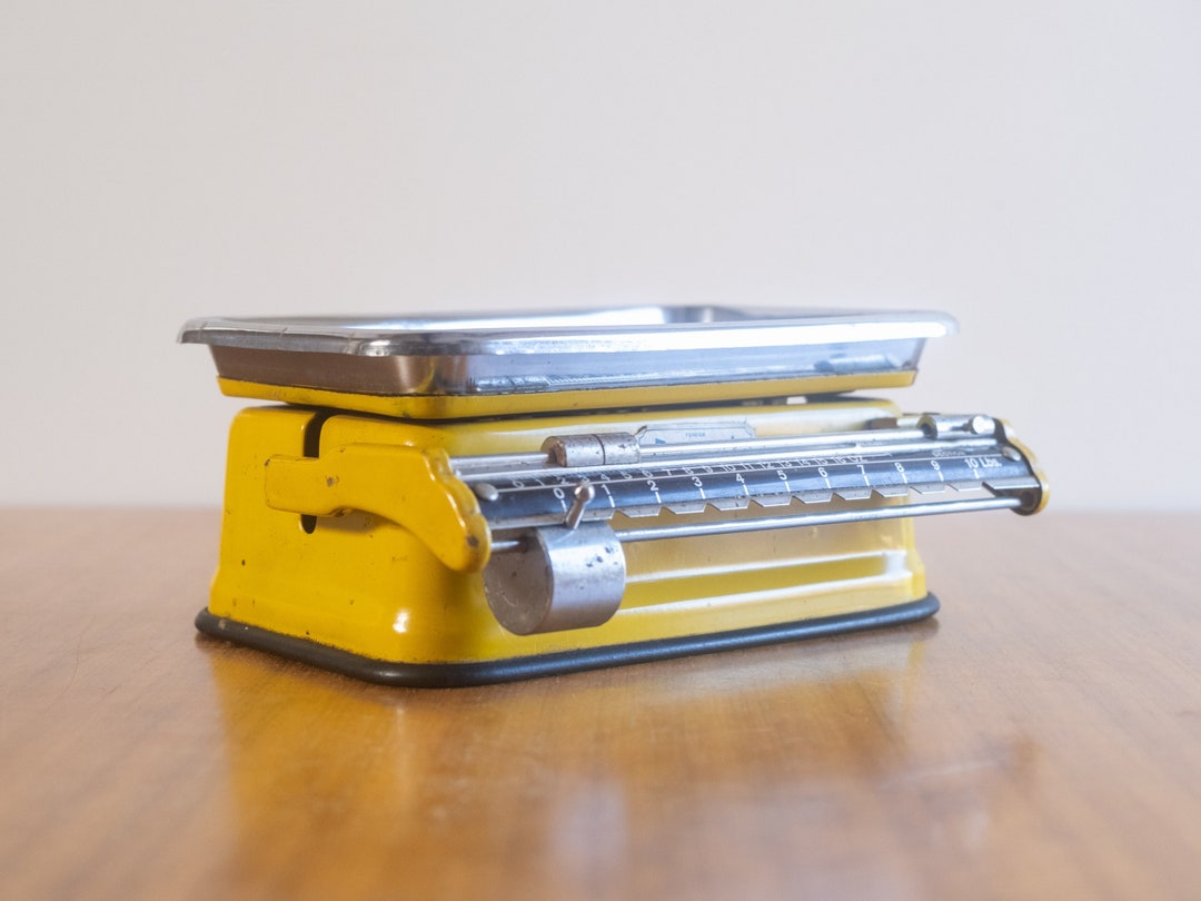 Vintage Royal Beam Scale, Mid Century Kitchen Scale, Yellow Scale - Etsy