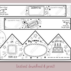 All About Me Activity - Printable Crown - Preschool Primary Classroom ...