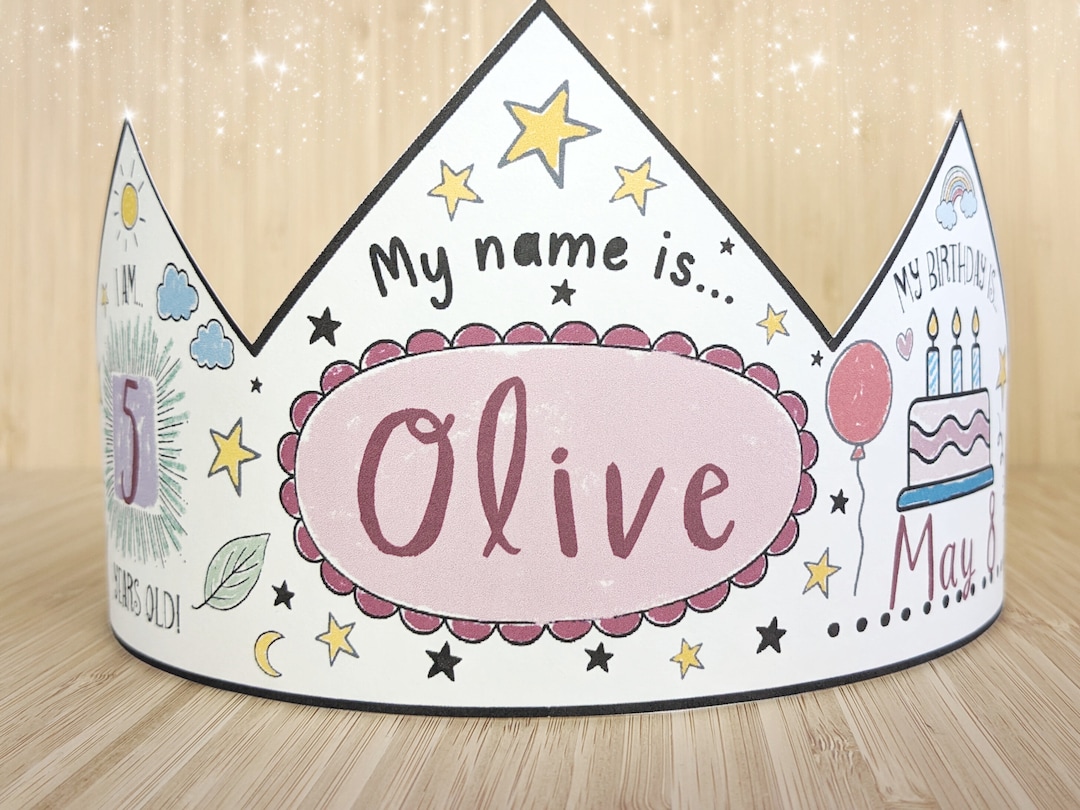 All About Me Crown: Printable Kids Activity, Back to School (PDF ...