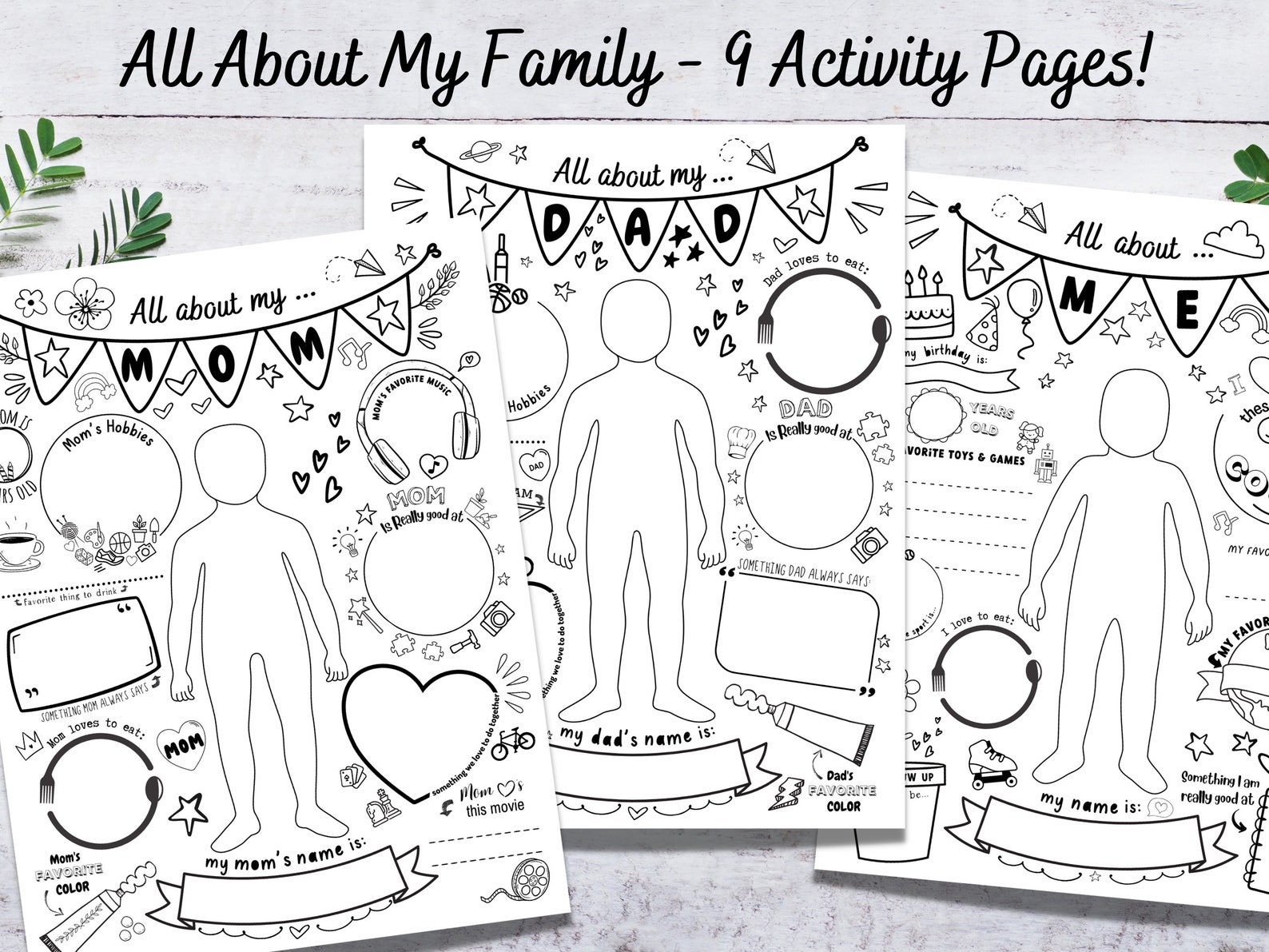All About Me Page - All About My Family Printable - 9 Printable ...