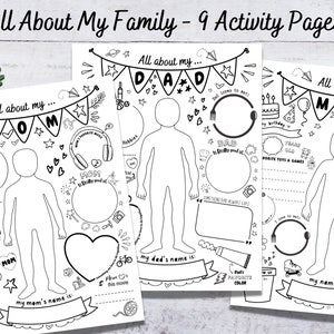 All About Me Page - All About My Family Printable - 9 Printable ...