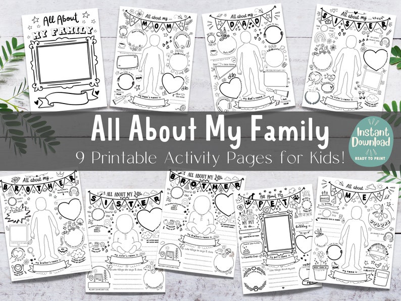All About Me Page - All About My Family Printable - 9 Printable ...