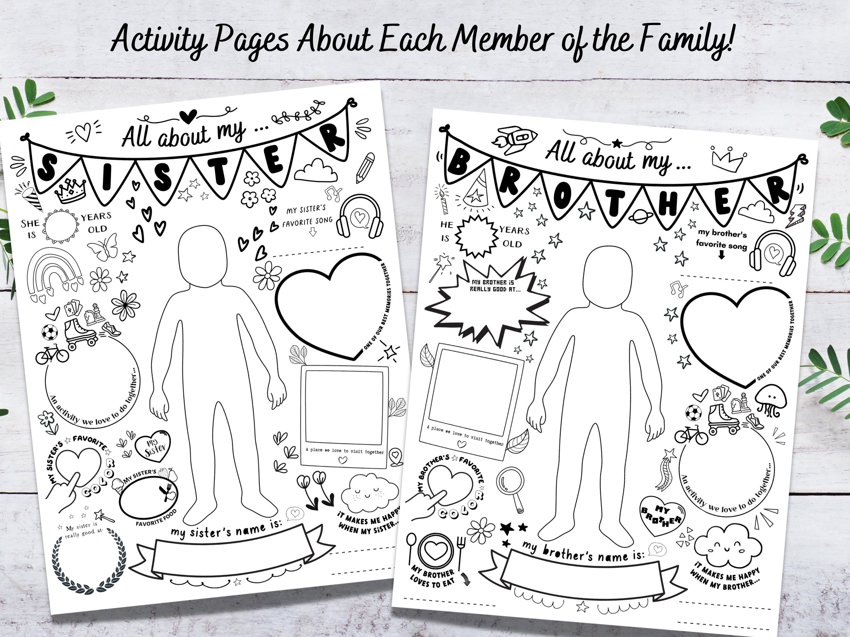 All About Me Page - All About My Family Printable - 9 Printable ...