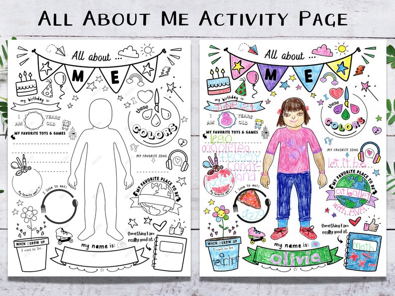 All About Me Page - All About My Family Printable - 9 Printable ...