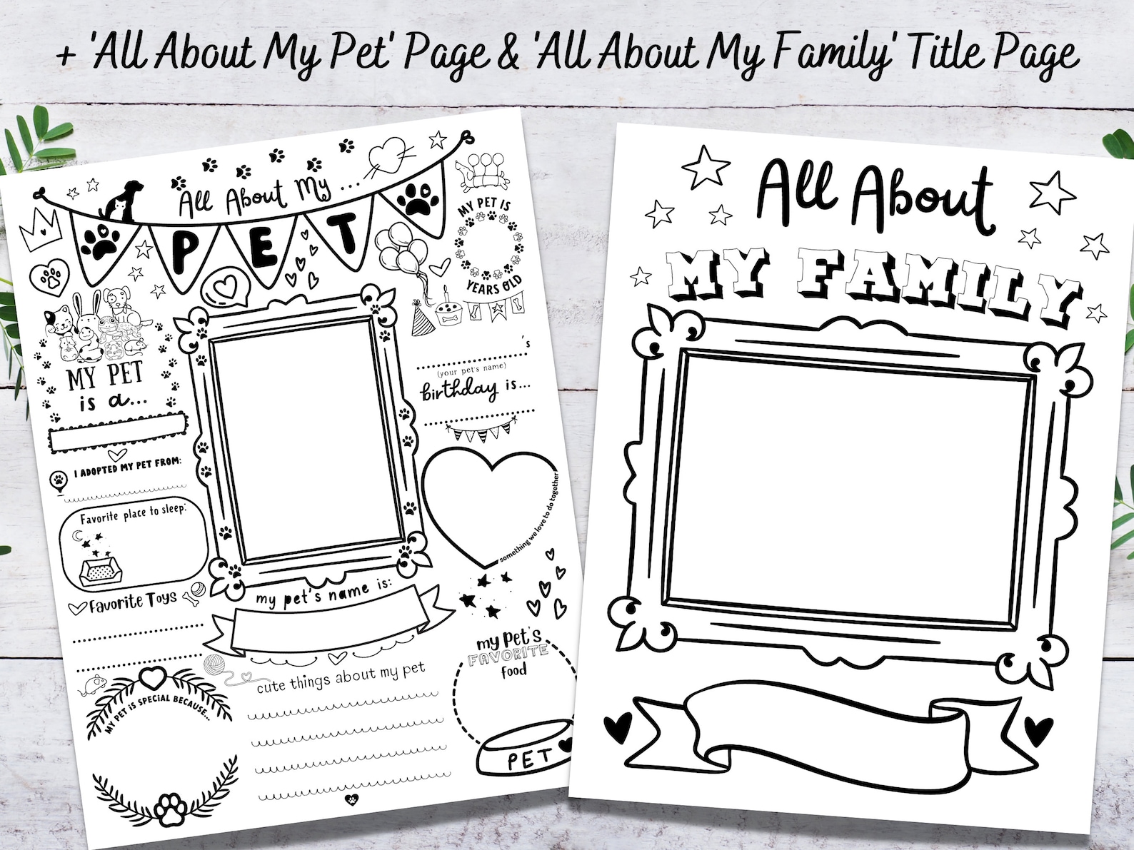 All About Me Page - All About My Family Printable - 9 Printable ...