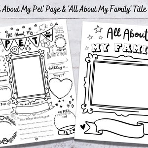 All About Me Page - All About My Family Printable - 9 Printable ...