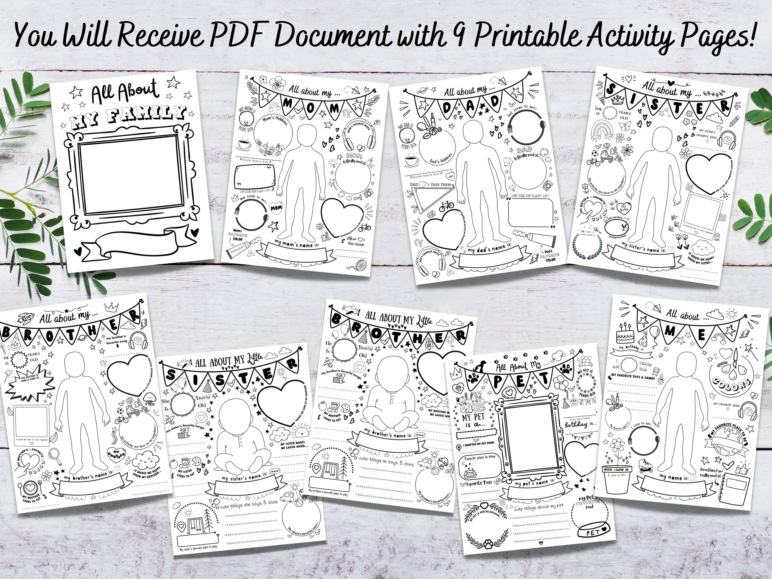 All About Me Page - All About My Family Printable - 9 Printable ...