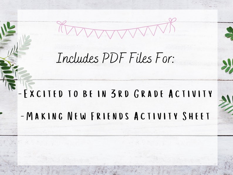 THIRD GRADE Activity Sheets - All About Me Portrait Page + Making ...