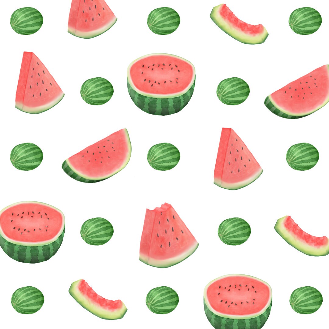 10 Watercolor Watermelon Clip Art, Beautiful Illustration, Instant ...