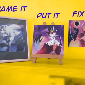 HELLUVA BOSS stolas / Loona / Paimon Forex Rigid Boards 20x20cm - Etsy