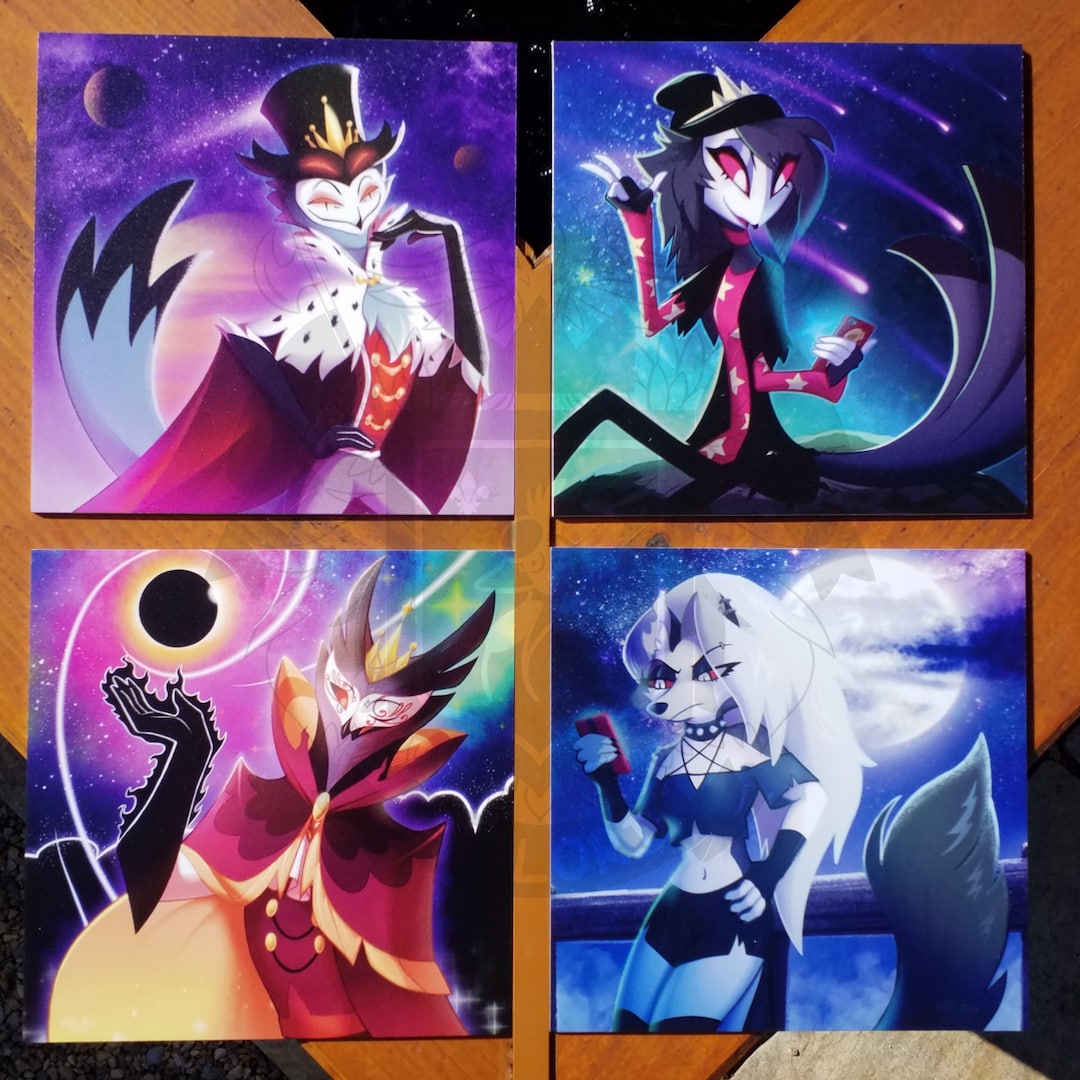 HELLUVA BOSS stolas / Loona / Paimon / Octavia Rigid Paintings 20x20cm ...