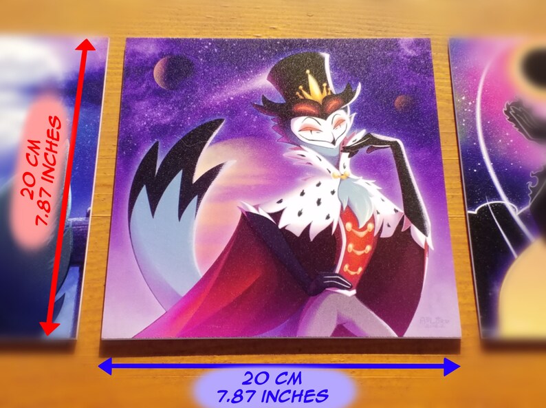 HELLUVA BOSS stolas / Loona / Paimon Forex Rigid Boards 20x20cm - Etsy