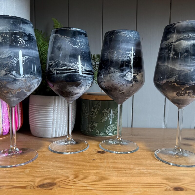 Gothic Wine Glasses - Etsy