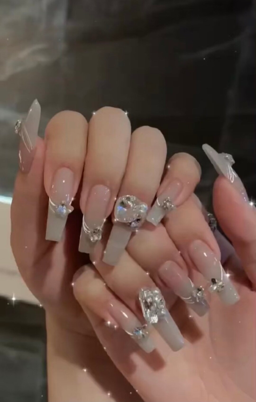 Bubble Tea Press on Nails - Etsy