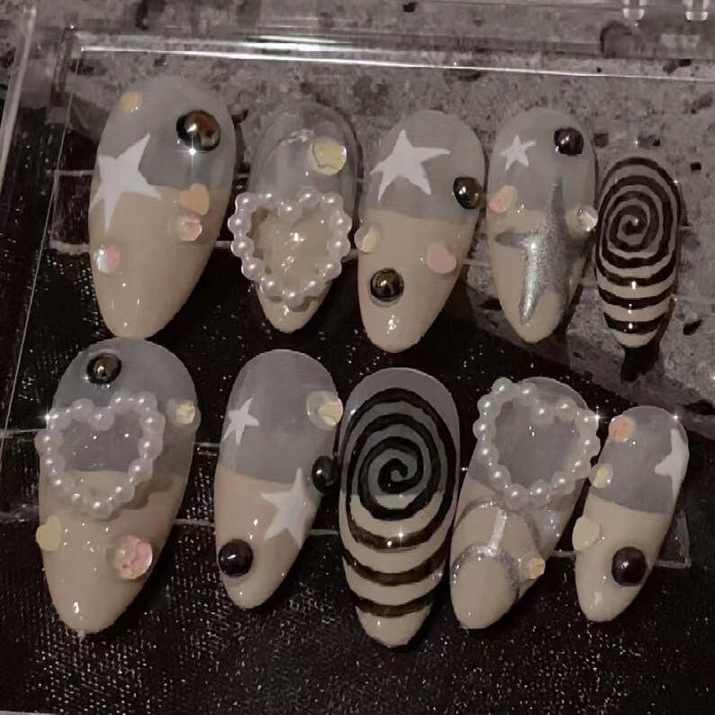 Super Star Press on Nails - Etsy