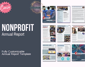 Nonprofit Annual Impact Report Template - Etsy