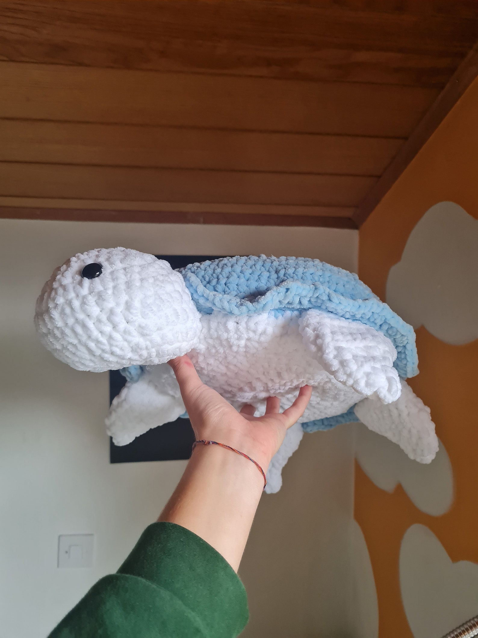 Flippy the Giant Turtle | Crocheted Plushie | Giant Crocheted Turtle ...