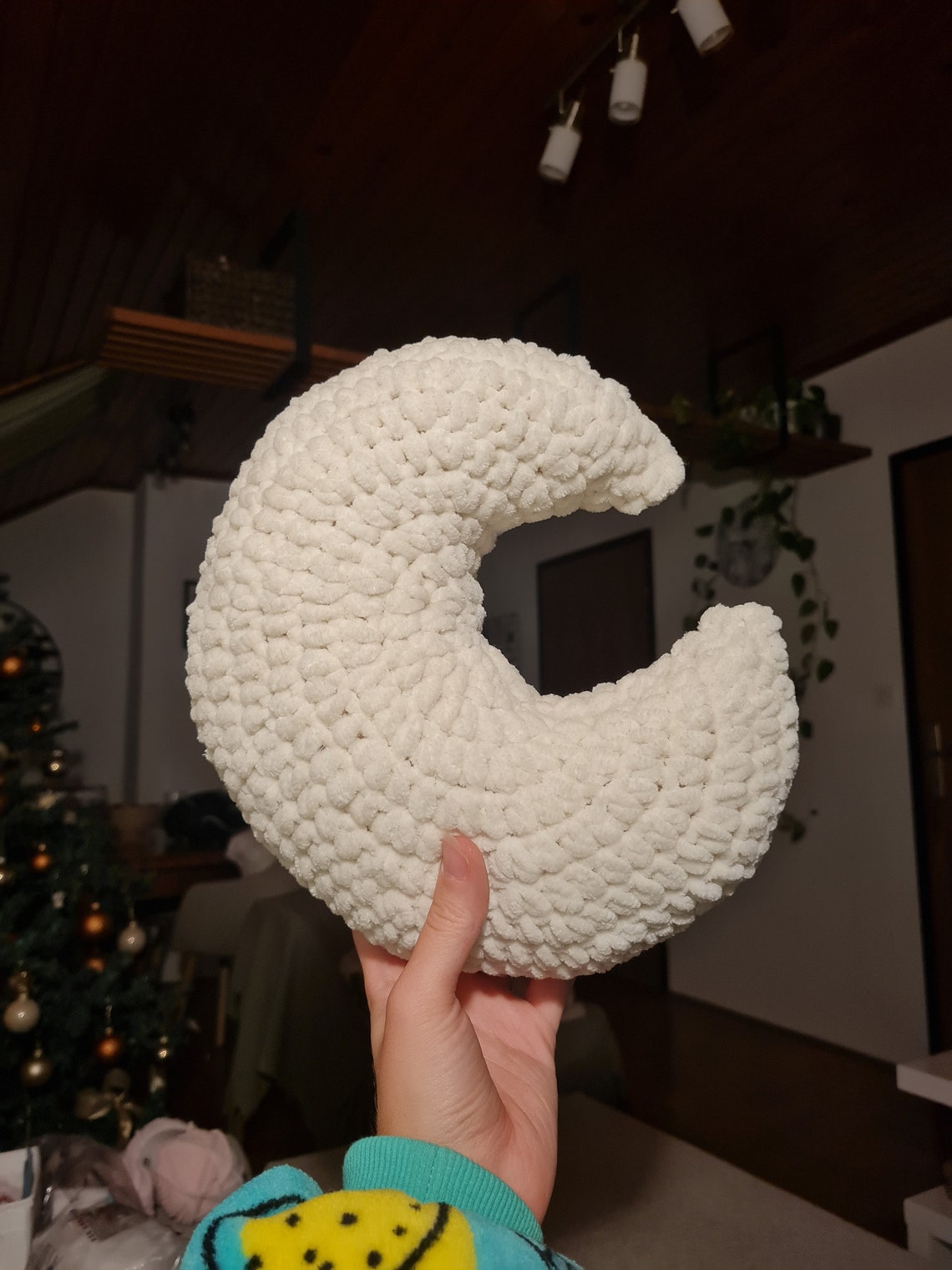 Crocheted Moon Plushie | Stuffed Moon | Super Soft | Crocheted Toy ...