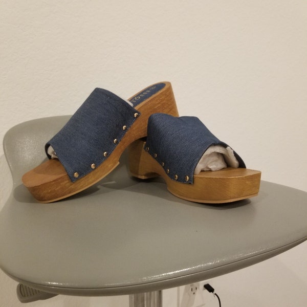 Denim Slippers - Etsy