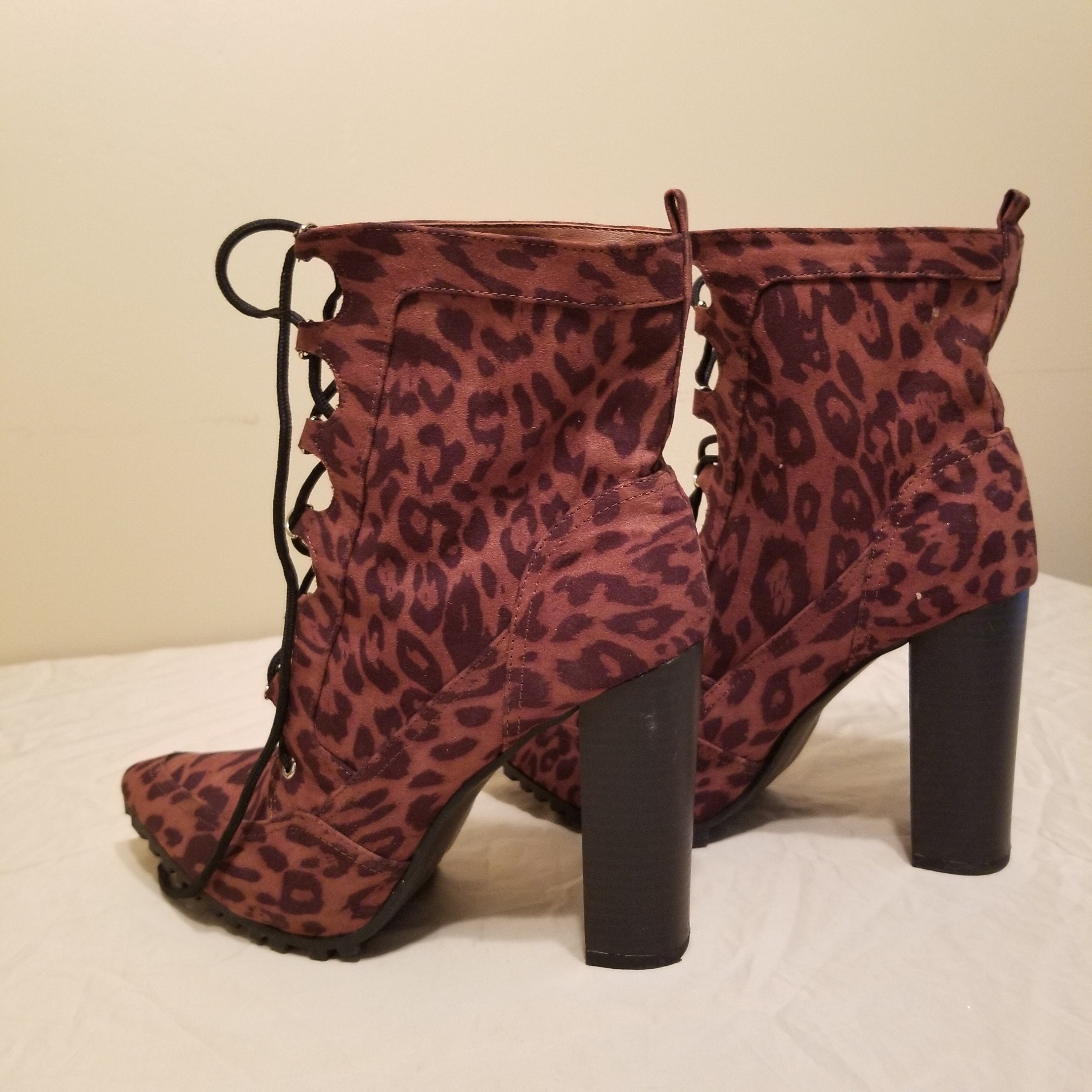 Holland Park Cheetah Print Ankle Booties - Etsy