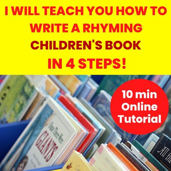 How to Write a Book 4 Step Method Fiction Children's | Etsy