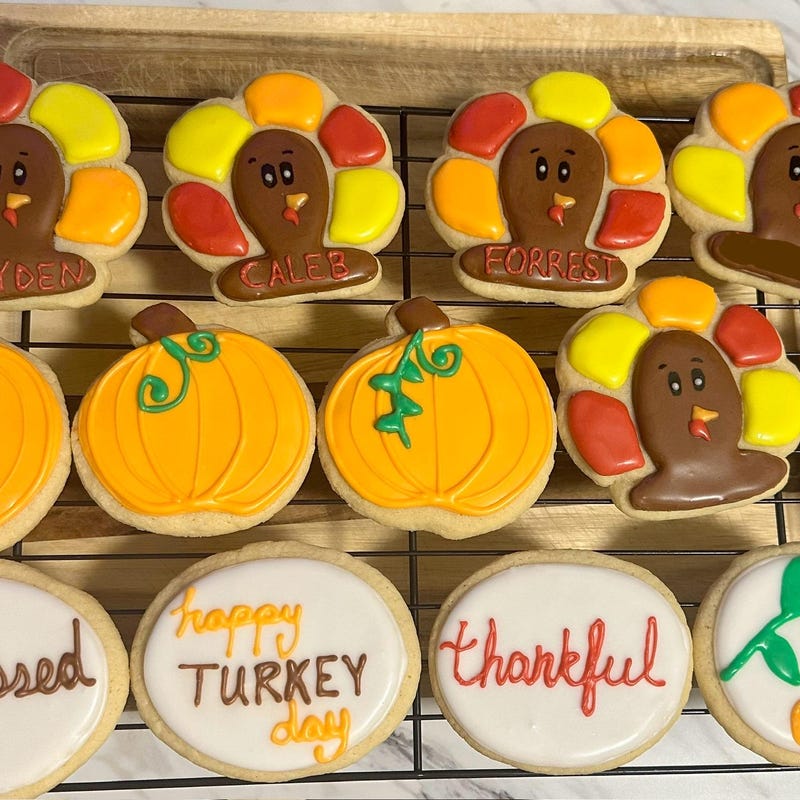 Thanksgiving Cookies - Etsy