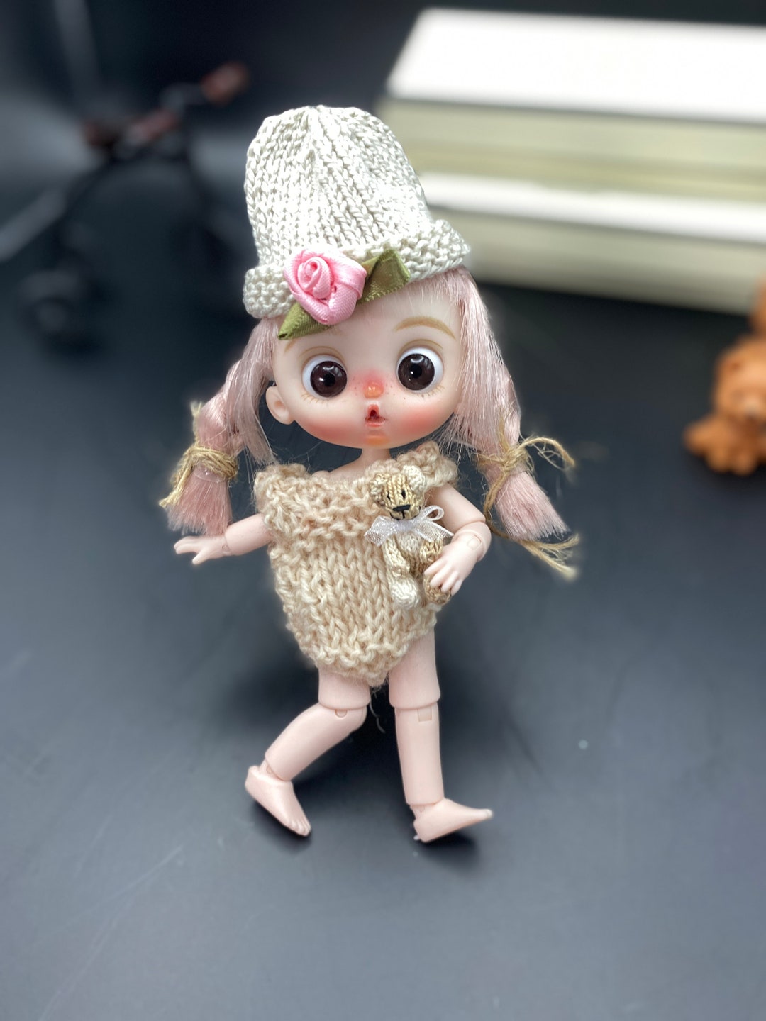 Esme and Ted Ooak Custom Dinky OB11 Size Doll by the Dolly Fairy UK ...