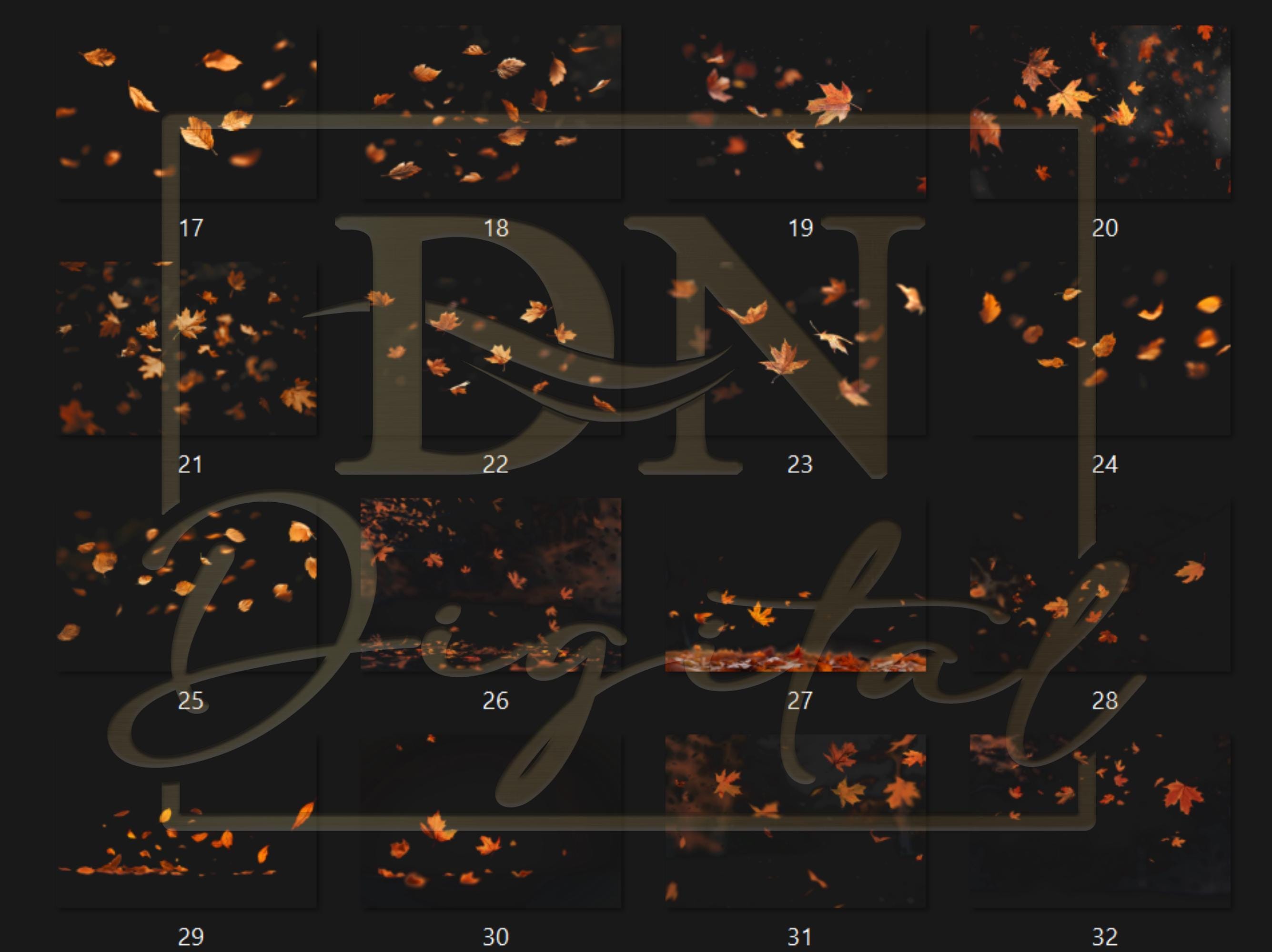 48 Flying Fall Leaves Overlays/clipart Collection • Autumn Leaves Clip ...