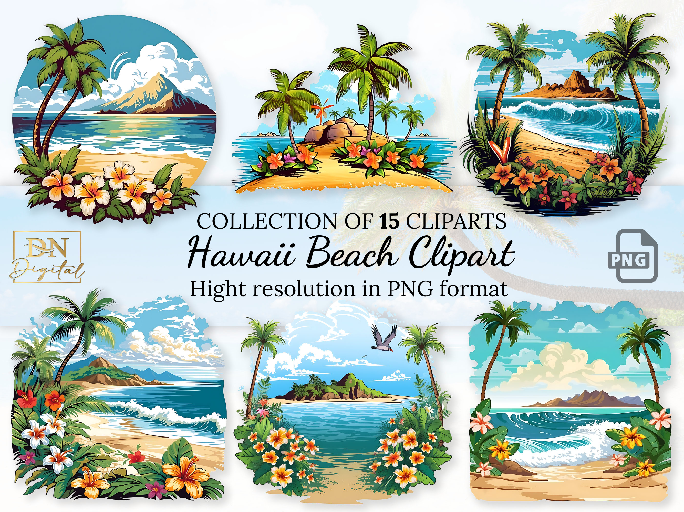 Hawaiian Beach Background