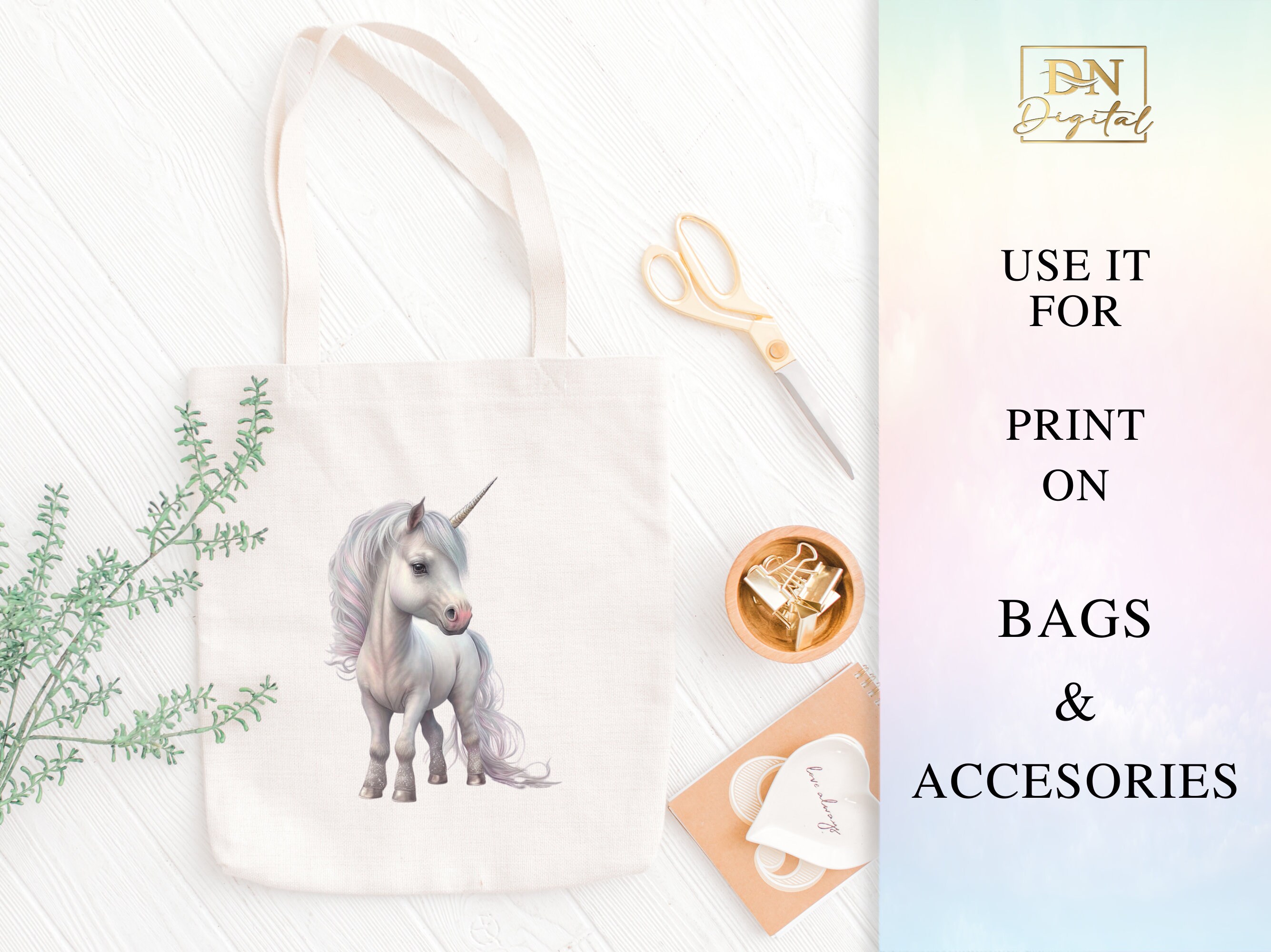 Cute Unicorn Clipart Cute Unicorn Digital Sticker Hight - Etsy