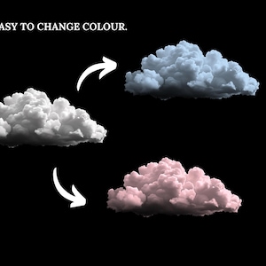 50 Clouds Overlays Clipart Collection • High-resolution Transparent ...