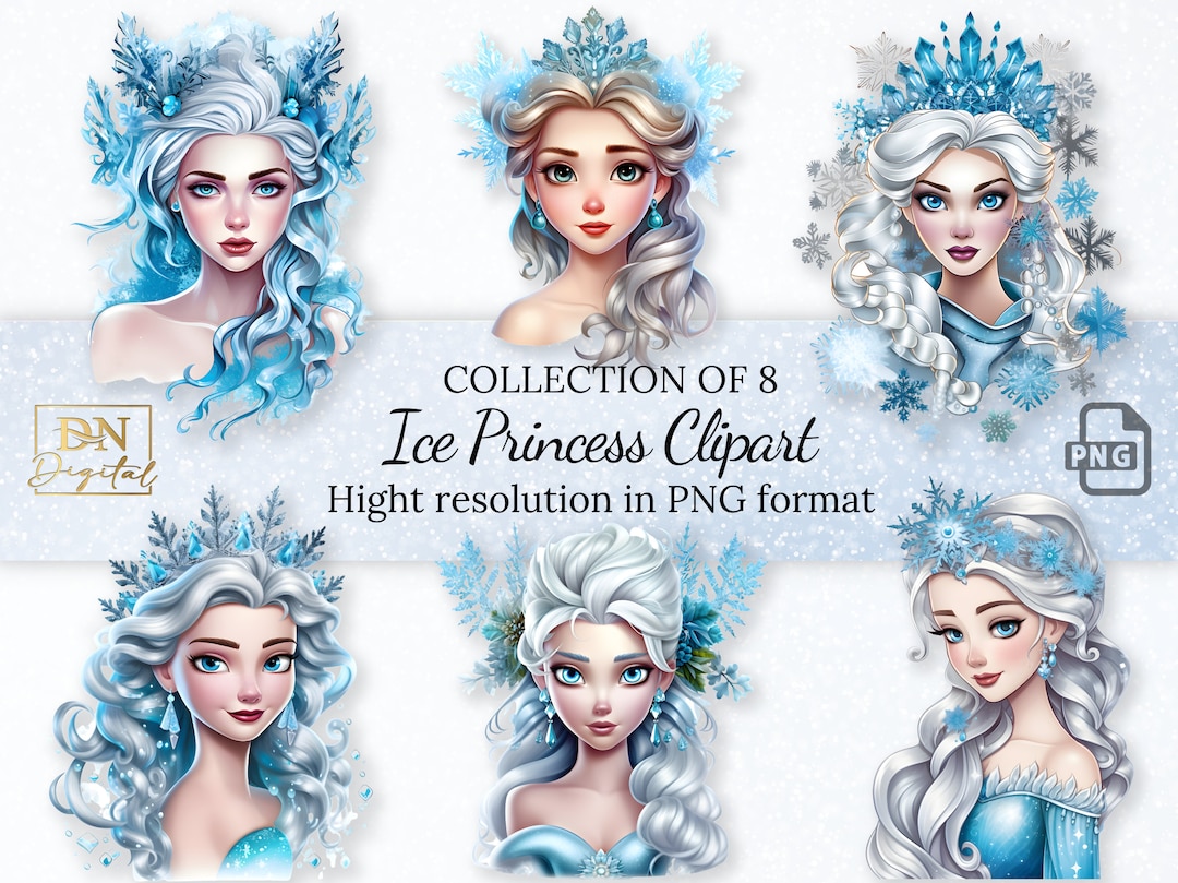8 Ice Princess Clipart Collection PNG With Transparent Background Hight ...