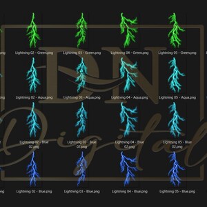 72 Lightning Overlays Clipart Collection • Electrifying Lightning ...