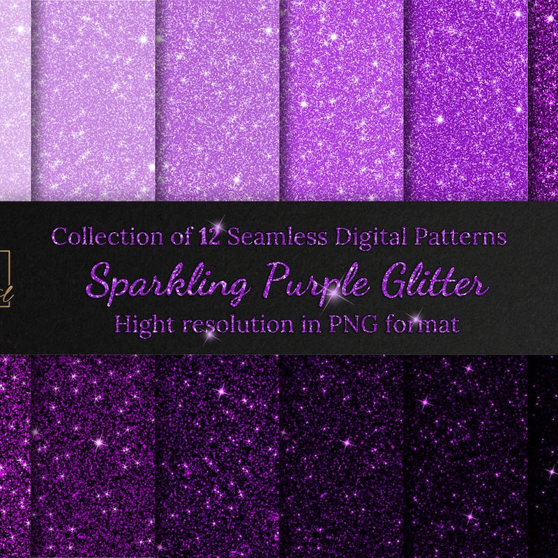 Purple Sparkle - Etsy