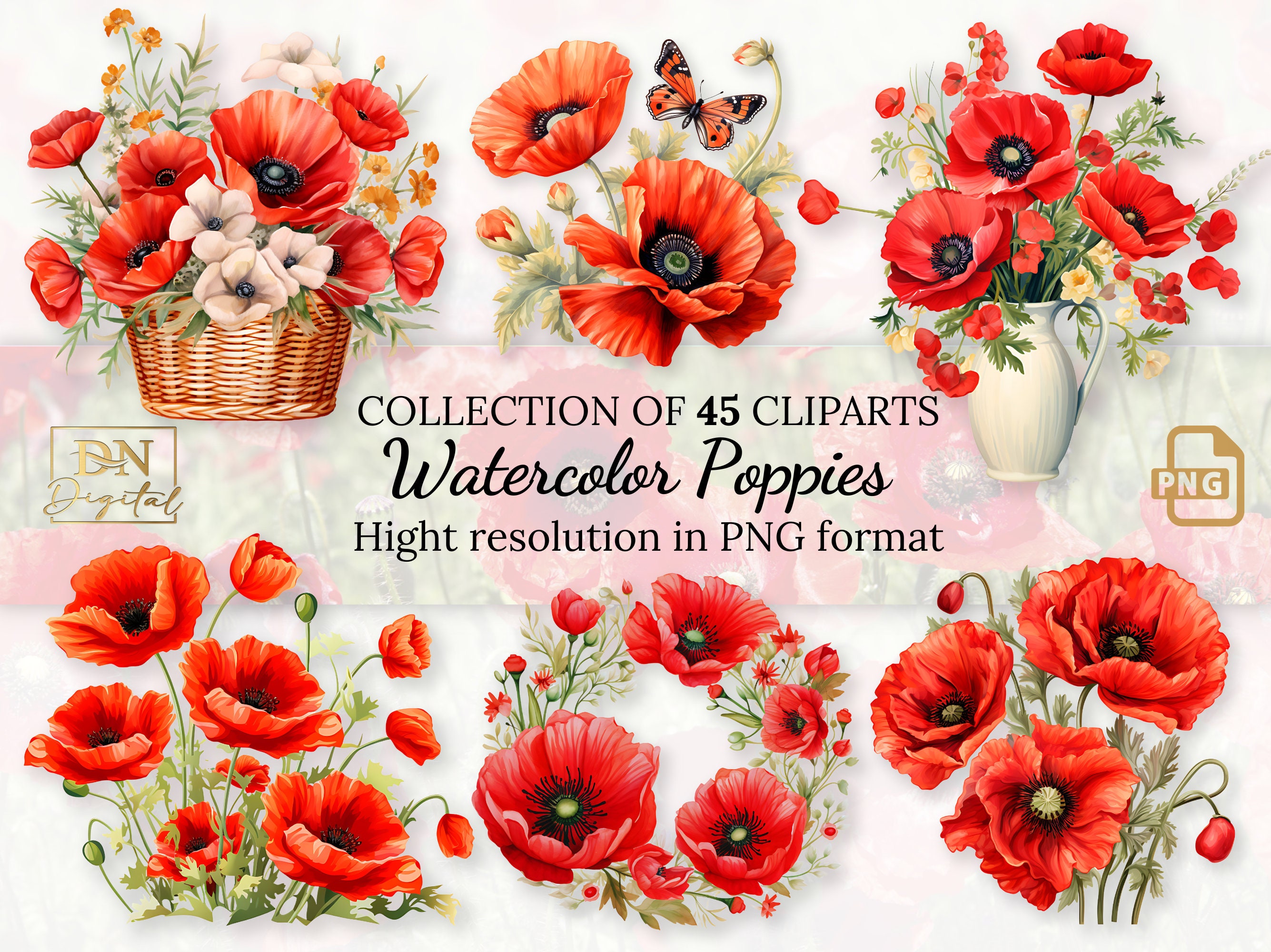 Poppies Clipart