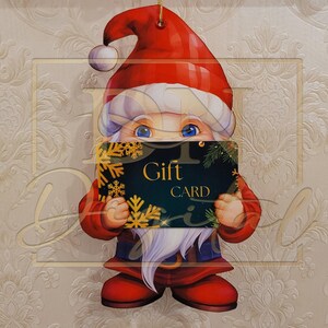 Christmas Gnome Gift Card Holder Template • Handmade Christmas Card ...