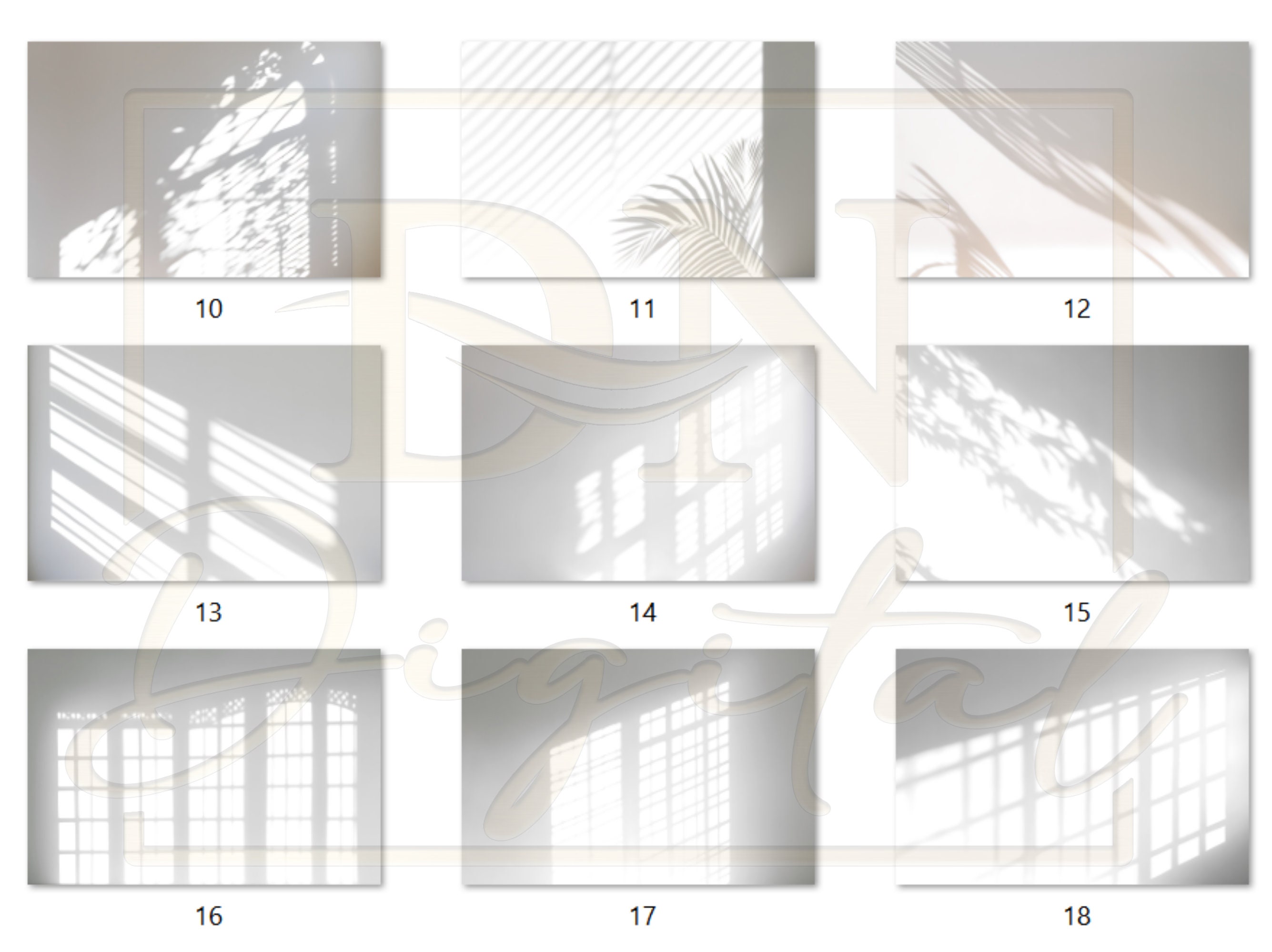 36 Window Shadows Overlay/clipart Collection • Window Light Canva ...