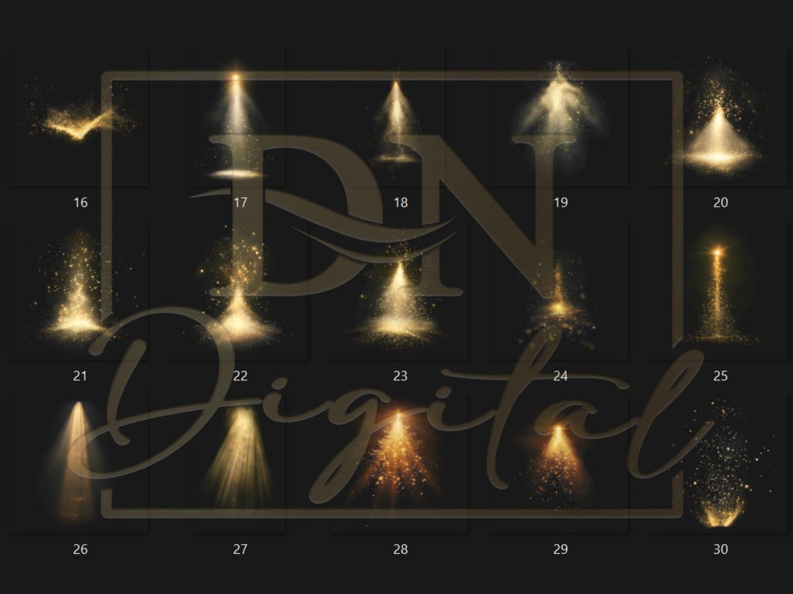 45 Magical Light Overlays Transparent Background Gold Light Clipart ...