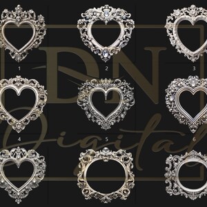 Antique Silver Frames Clipart Collection With Free Commercial License ...