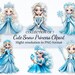 7 Cute Snow Princess Clipart Collection • PNG With Transparent ...