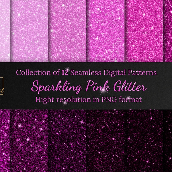 Glitter Digital Paper - Etsy